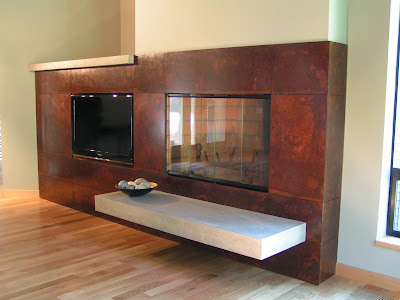 HEAVY METAL WORKS: Steel Fire Place Hearth