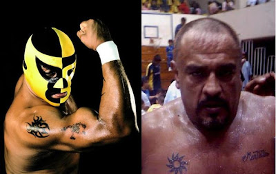 Luchadores: Pierroth Jr. y Pierroth o El Comandante