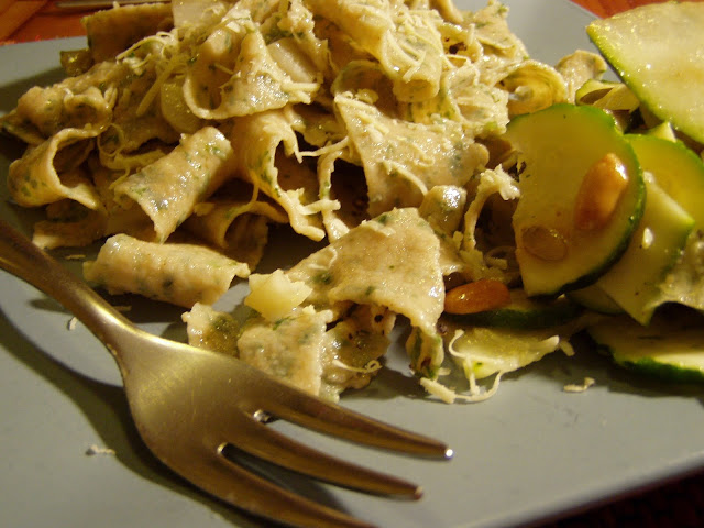 Rustic Parsley Pasta with Lemon Garlic Sauce