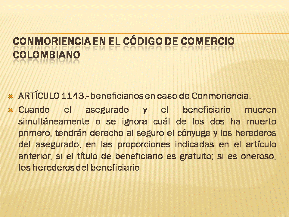 DERECHO CIVIL I- PERSONAS: EXPOSICION "CONMORIENCIA"