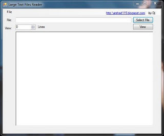 Arshad Mehmood: Large Text File Reader
