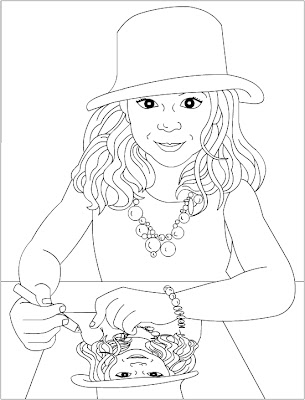 Nicole's Free Coloring Pages: Modern Princess * coloring page