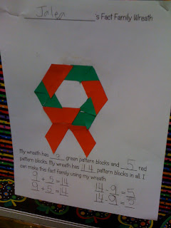 Bishop's Blackboard: An Elementary Education Blog: Fact Family Wreaths