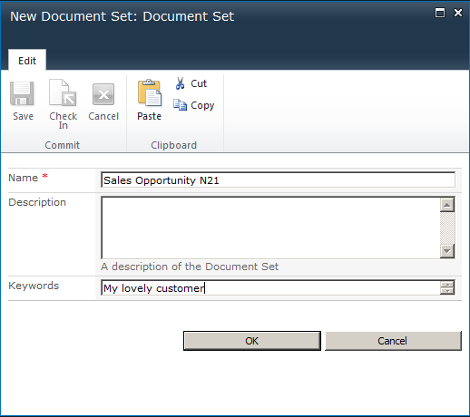 Document Sets - SharePoint 2010 - Part 1