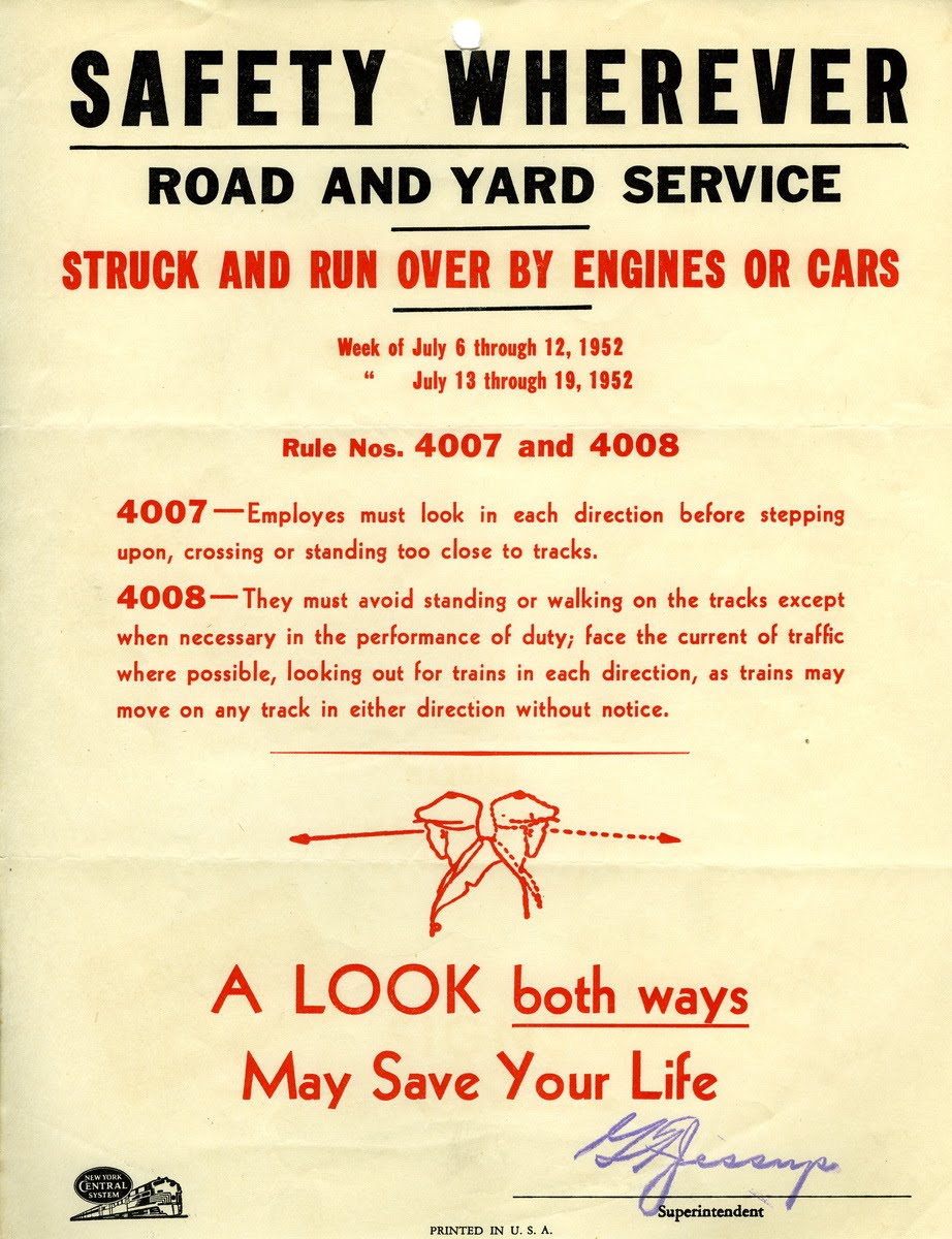 From the archives... Safety Wherever! - Rochester & Genesee Valley ...