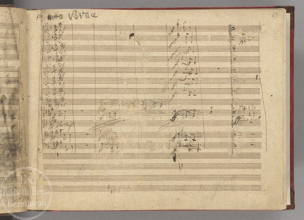The Daily Beethoven: 8/16 The 9th Symphony Autograph Manuscript