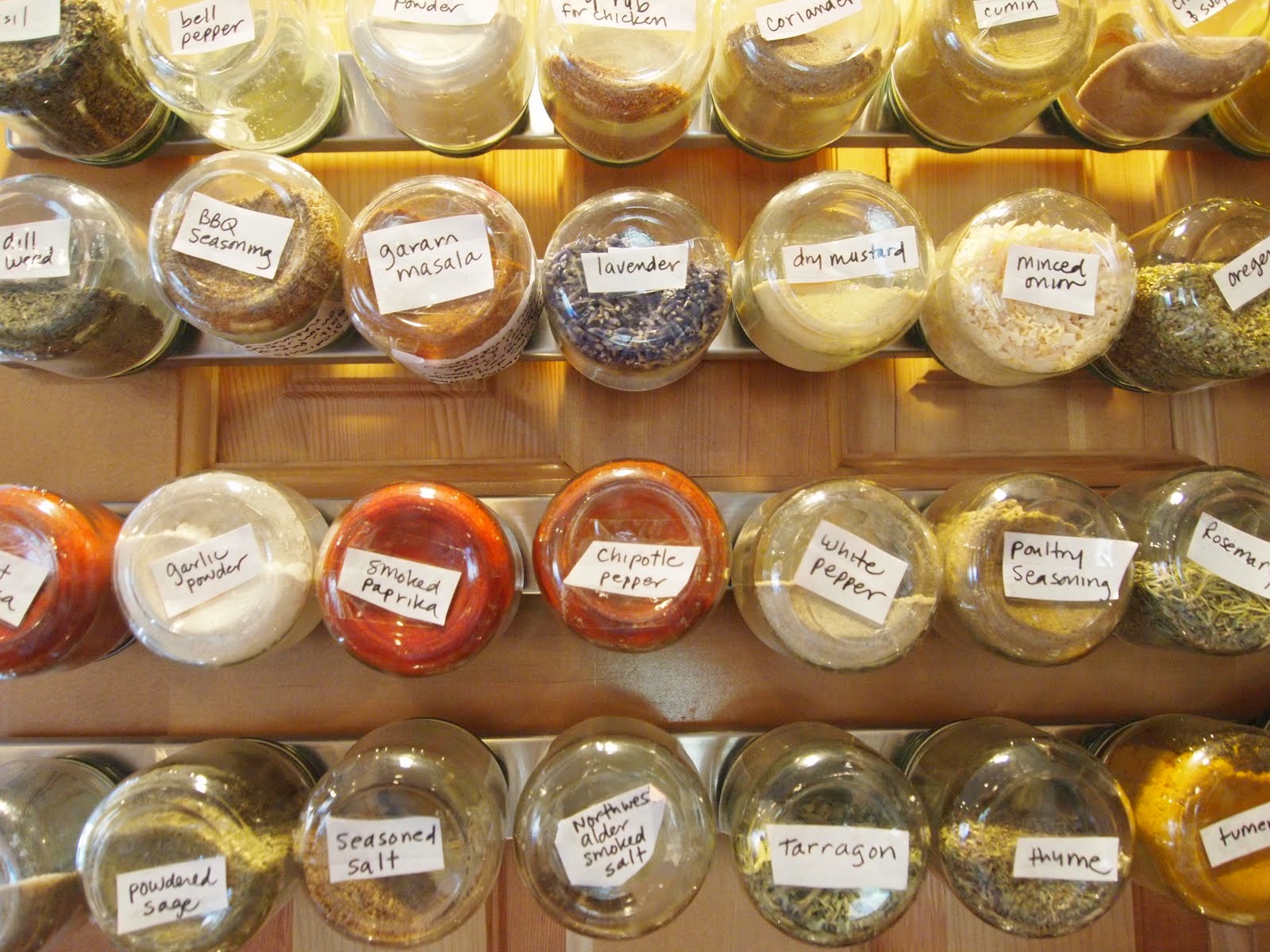 The Alchemist: My Spice Rack - Spice Organization with Baby Food Jars