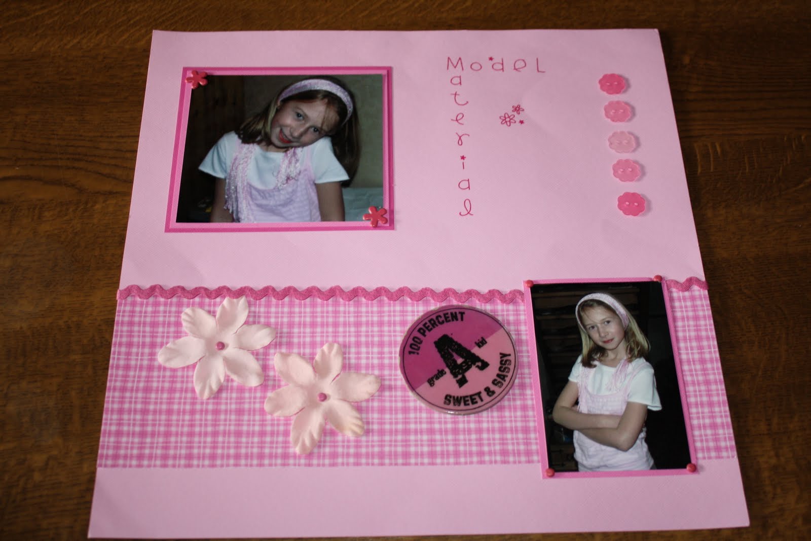 D K Crafts: Scrapbook Layout - Model Material