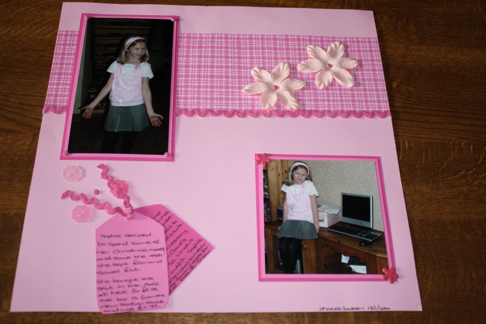 D K Crafts: Scrapbook Layout - Model Material