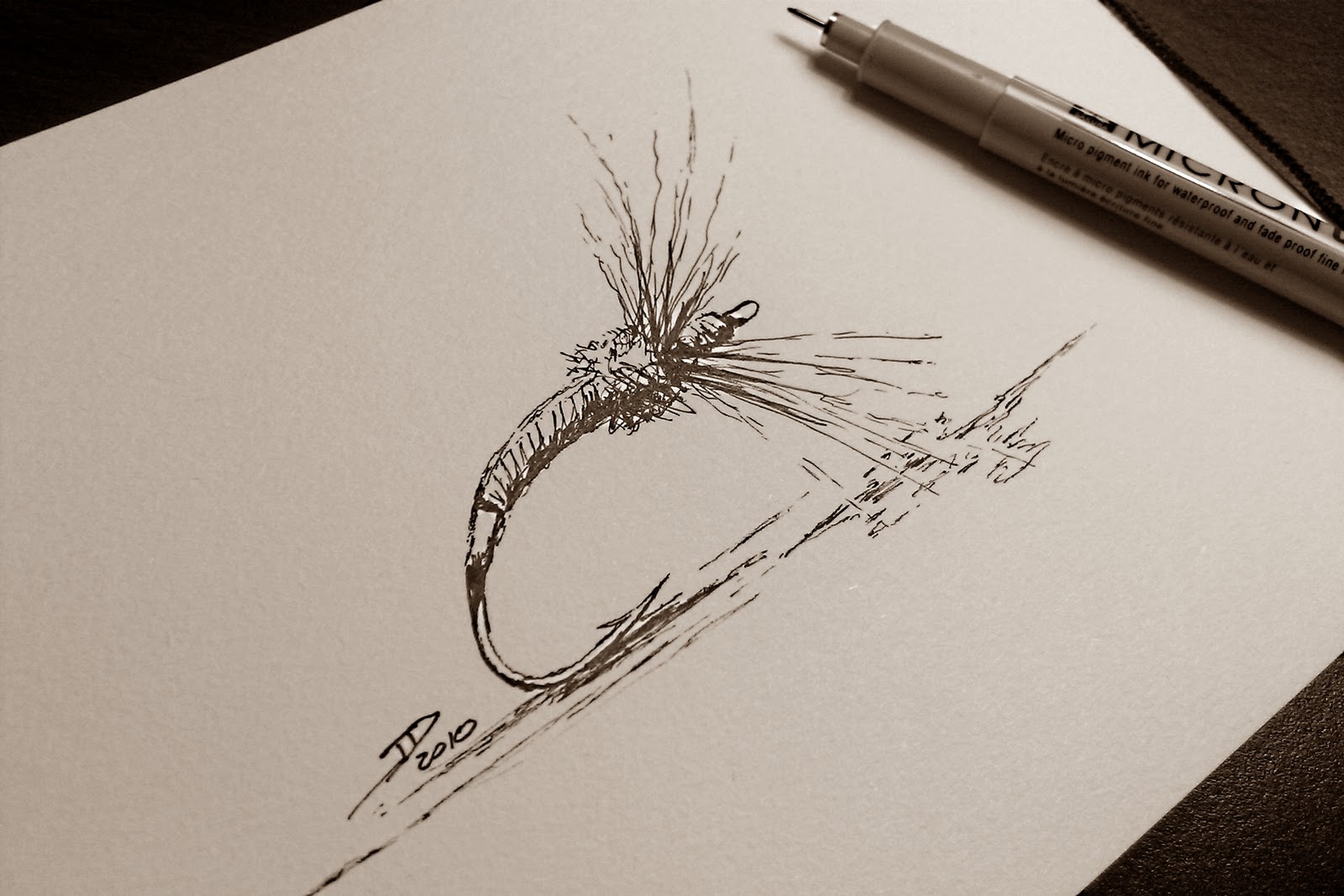 A Year On The Fly: Tenkara Sketch & a Different Kind Of 3 Kings