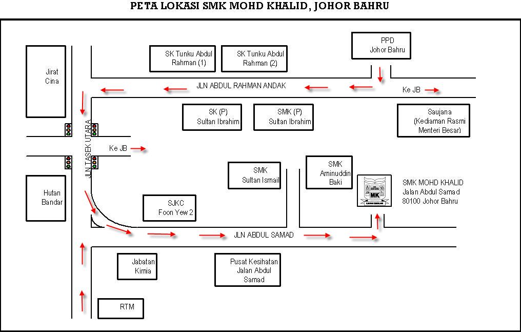 Laman Web Rasmi SMK Mohd Khalid: Peta Lokasi SMK Mohd Khalid