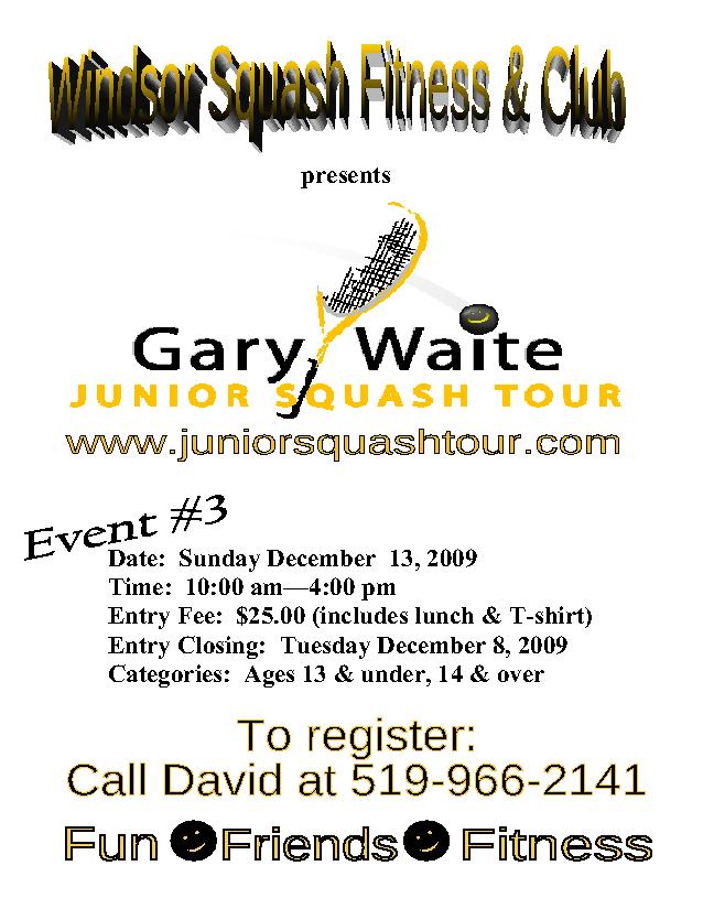 Squash @ Windsor Squash & Fitness: November 2009