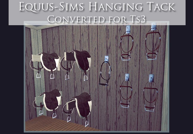 Equus CC-Database: Equus Sims Hanging Tack Set