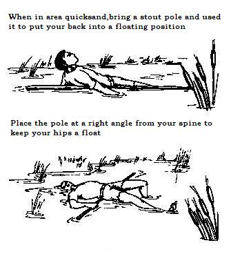 survival kit: Quicksand