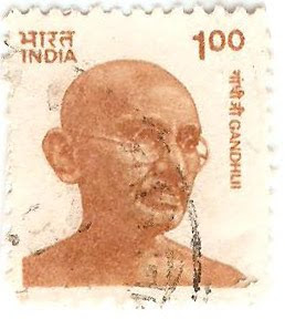 .: Mohandas Karamchand Gandhiji on One Rupee Stamp