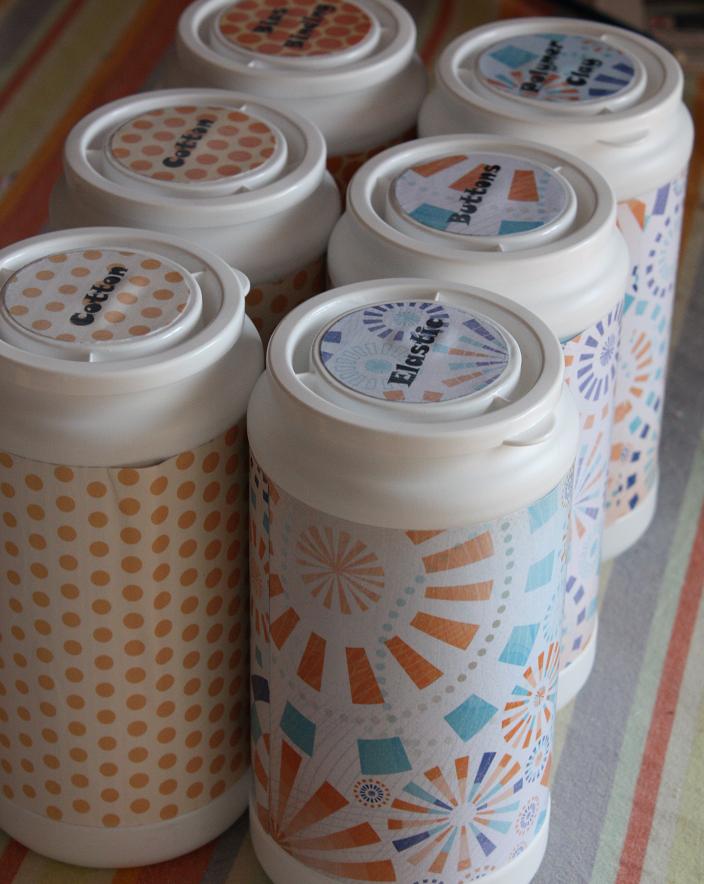 Snickerdoodle Creations: My Craft Space Revamp : Storage from Recycled ...