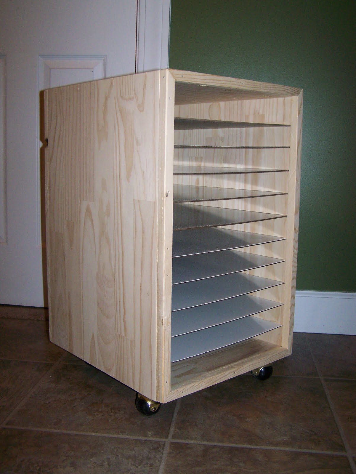 Creative Memory Makers: more pics of the custom built paper shelving ...