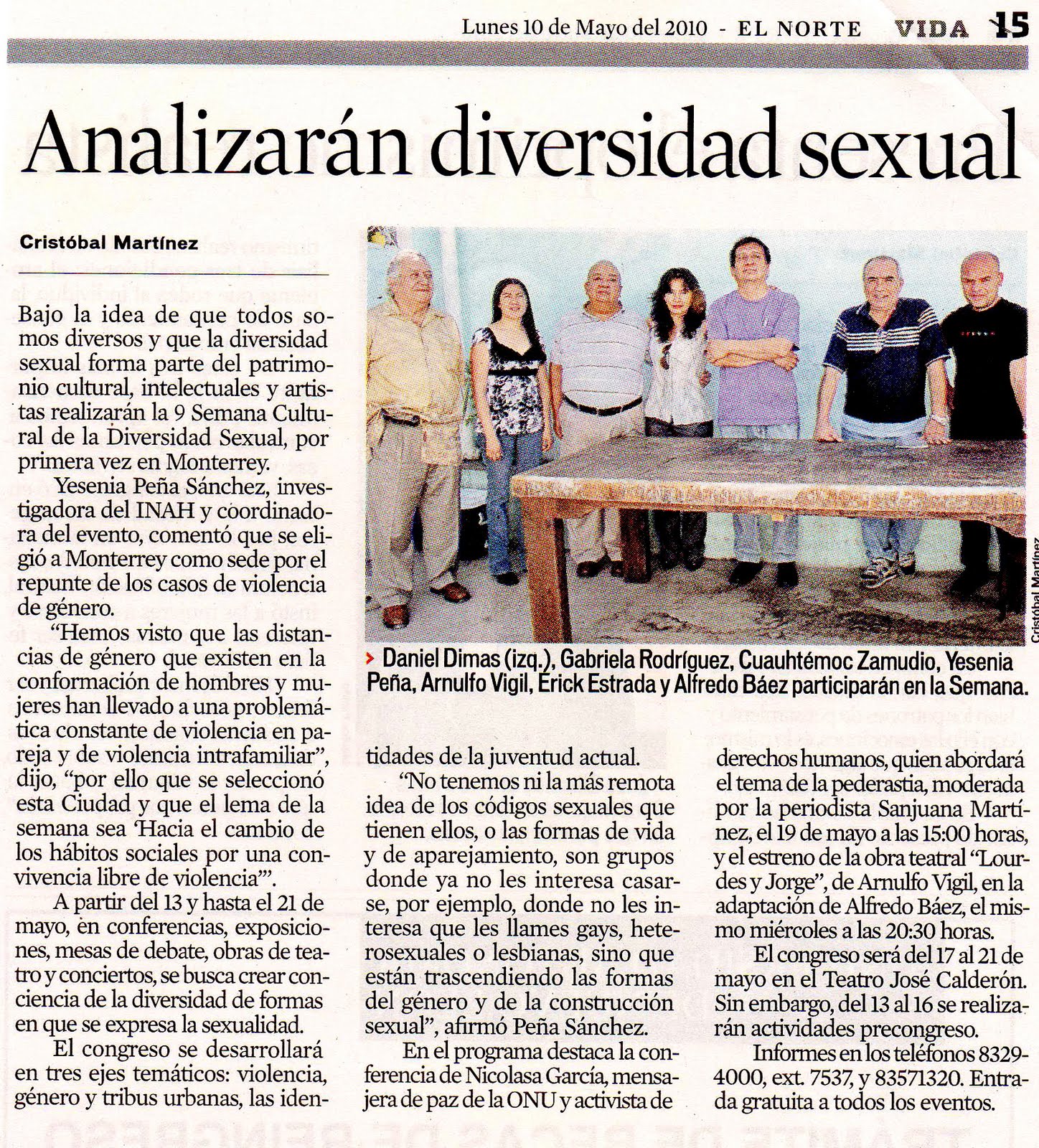 Diversidad9: Nota periodística