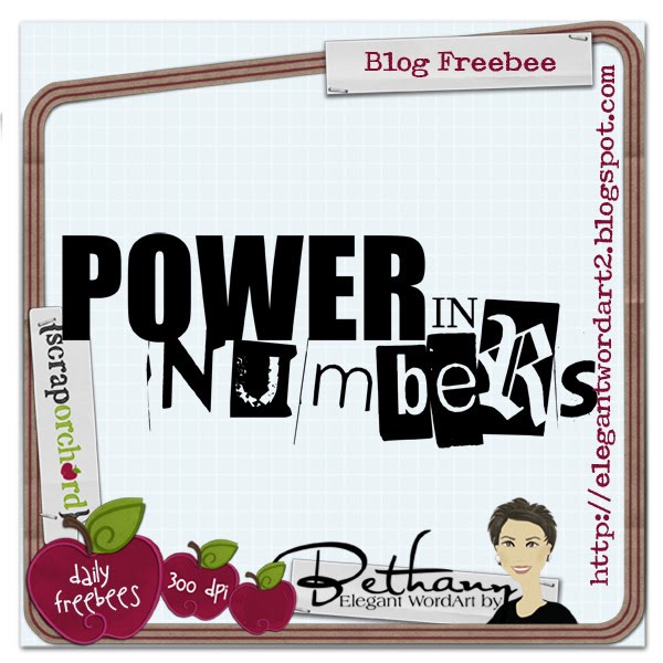 Elegant WordArt 2: Power in Numbers