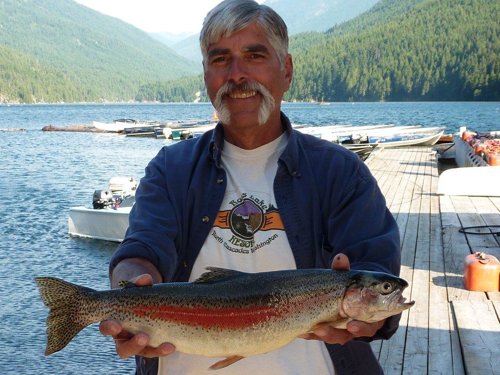 Tom's View From Ross Lake Resort: Nice Fish Greg!