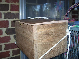 A Parrot for Keeps: The Quaker's new nest boxes! (but no, definately ...