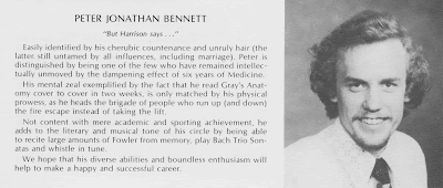 Sydney University Medical Graduates 1978 Year Book.: Peter Bennett