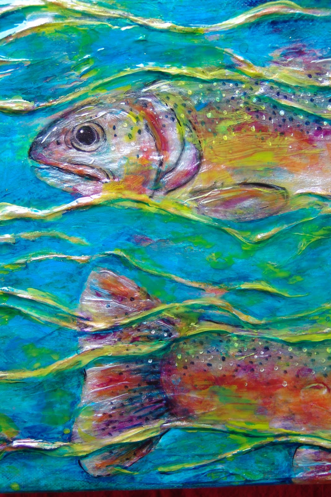 Gail Baker Art: Trout paintings