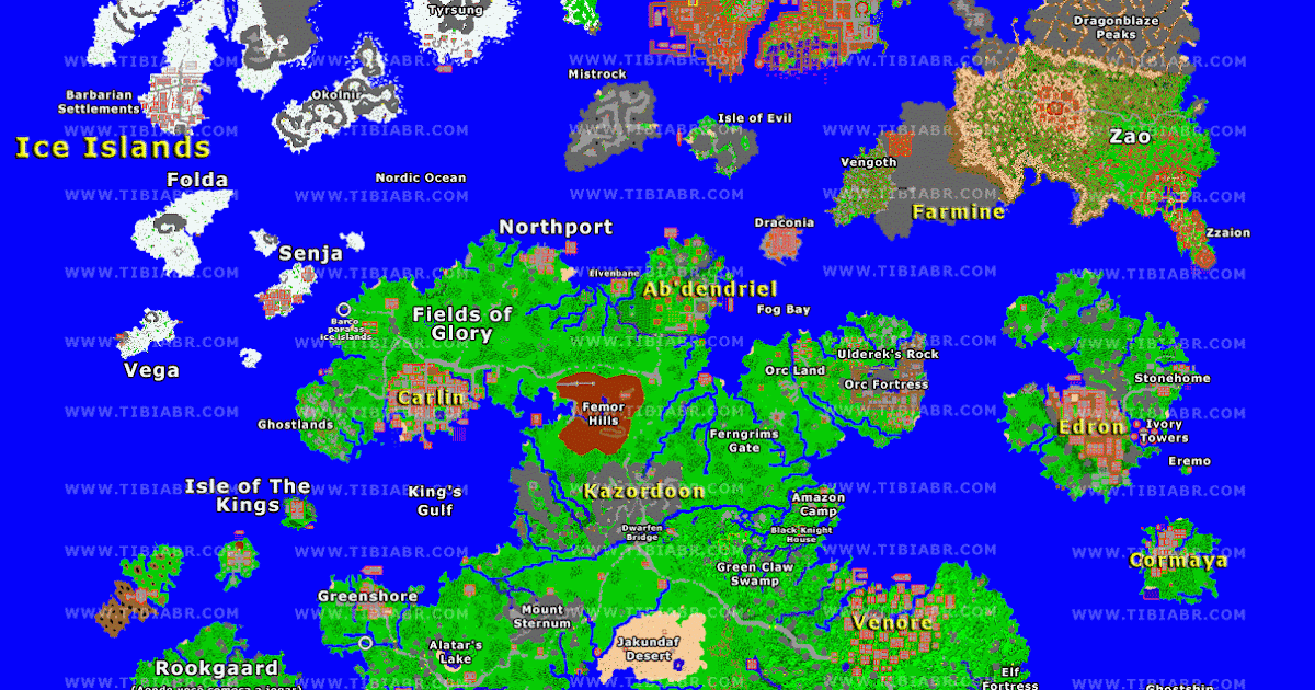 Tibia Mapa - lasopaxpress