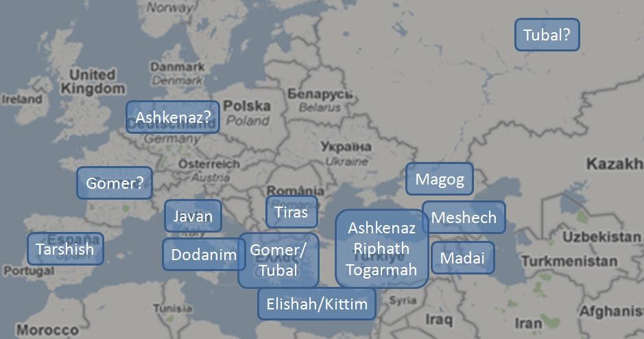 In His Footsteps: Genesis 10 - The Table of Nations (Line of Japheth)