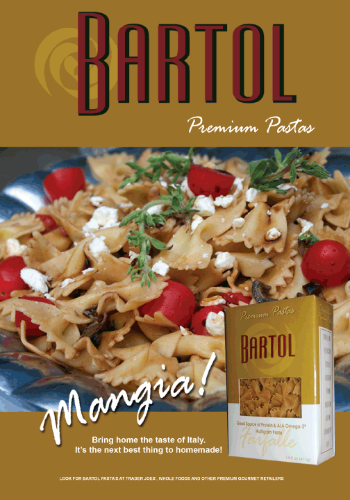 Green Eye Designs: Bartol Pasta & Magazine Ad