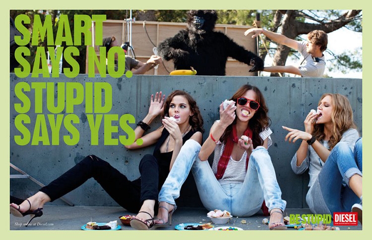David Chiu's Stuff: Diesel F/W 2010 Be Stupid Ad campaign