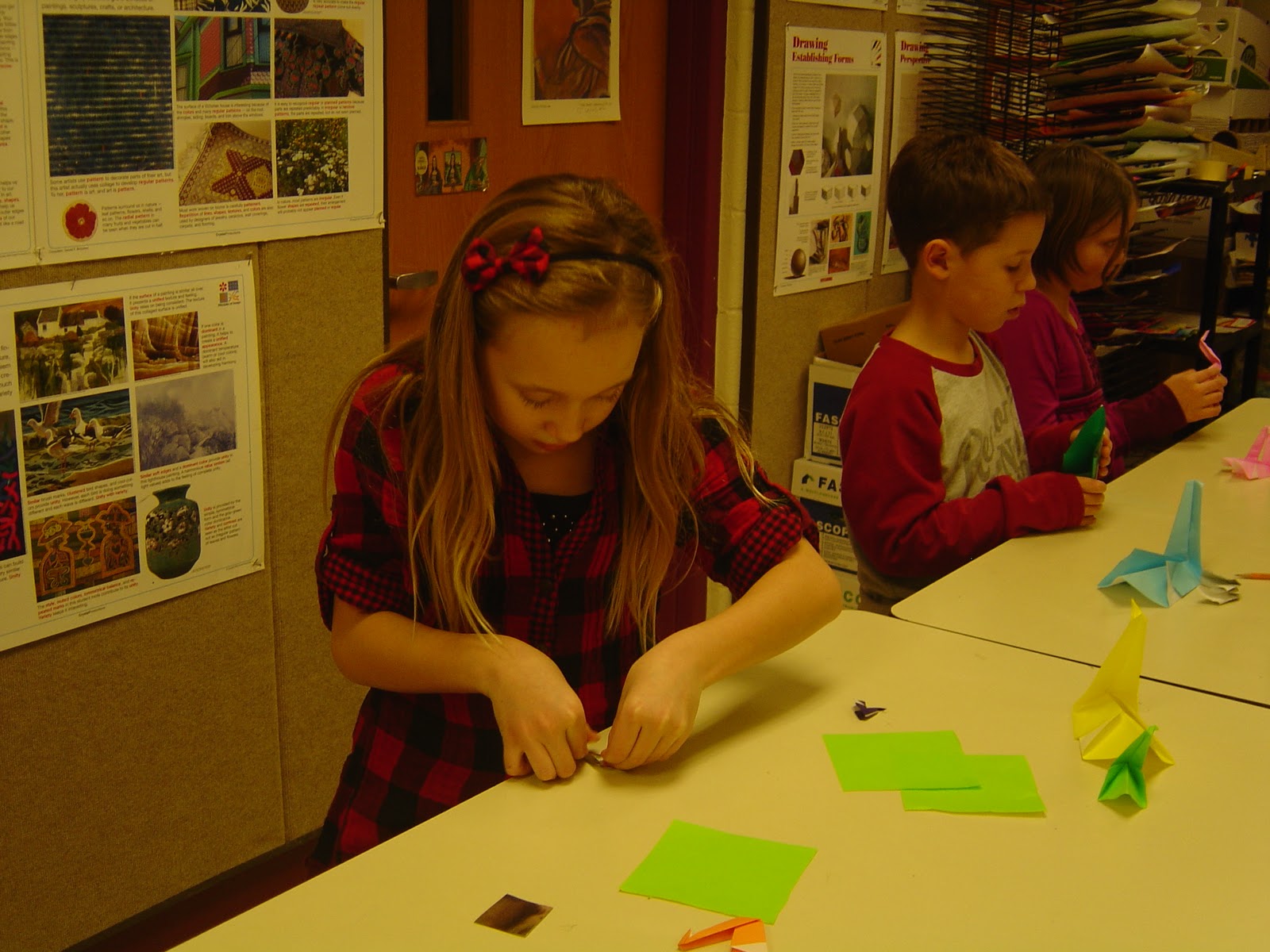 SINKING SPRINGS ART: 4th Grade Origami