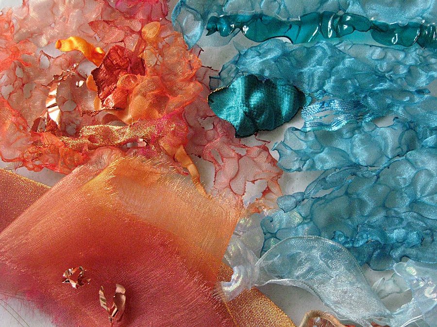 CAROLYN SAXBY MIXED MEDIA TEXTILE ART: Seaside inspiration