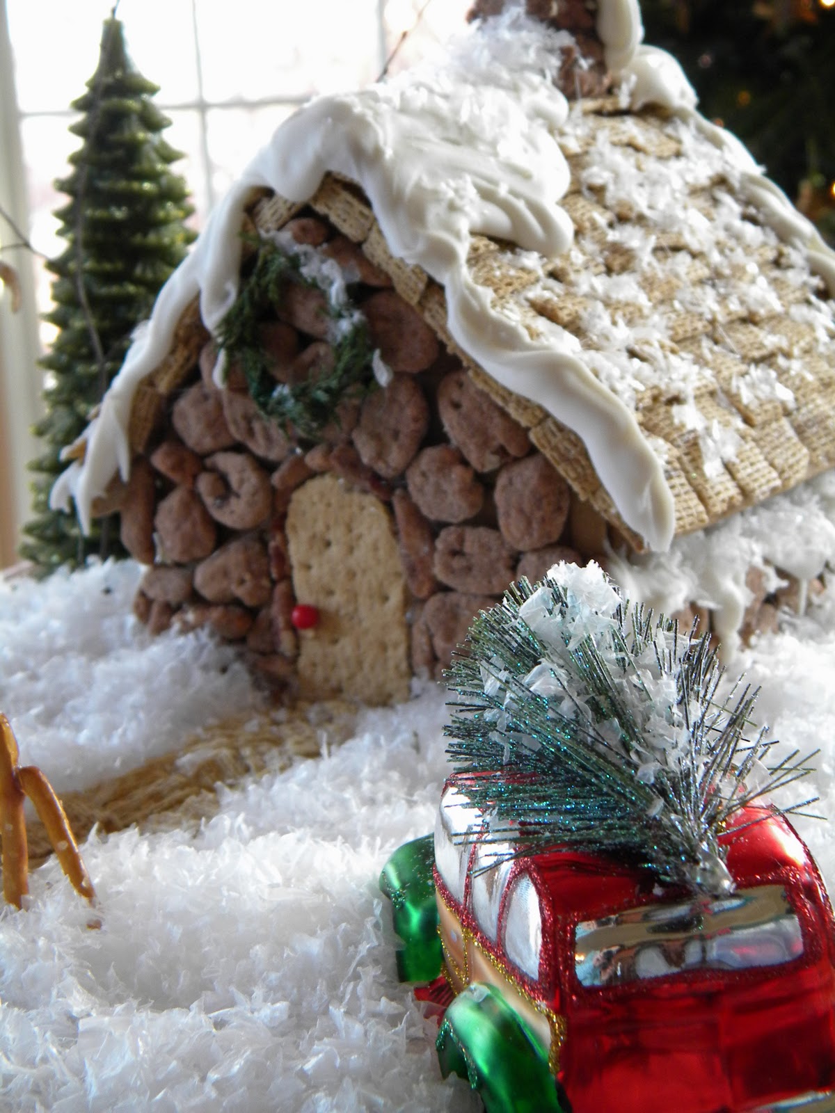 Three Pixie Lane: Gingerbread Log Cabin