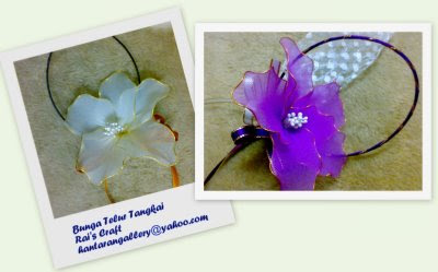 Rai's Craft: Bunga Pahar / Bunga Telur Stokin