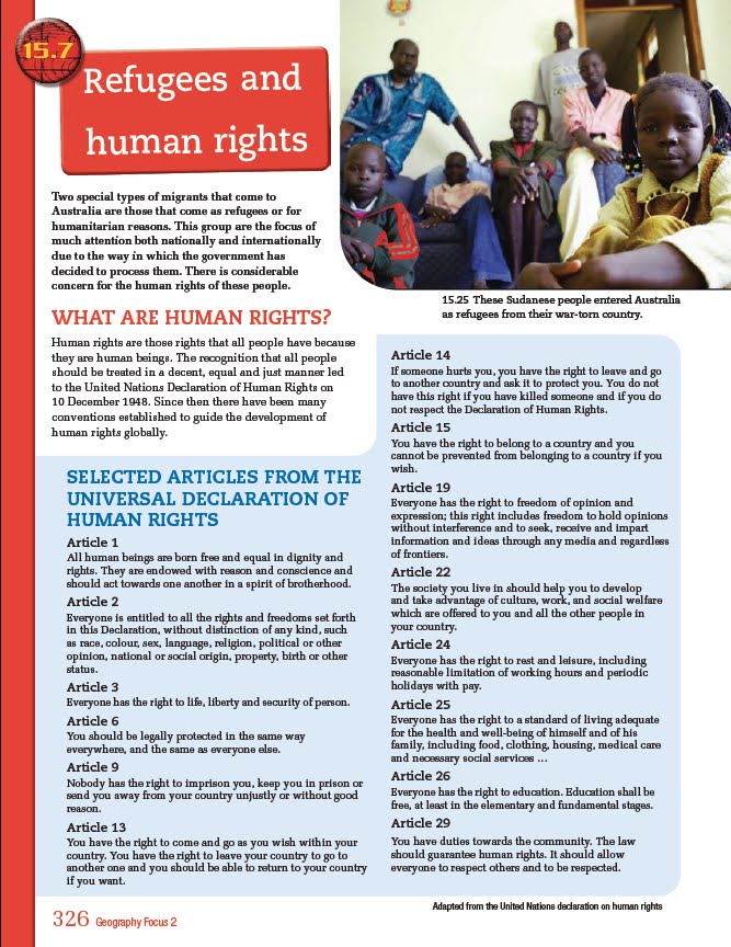 SPCC PS Year 10 Human Rights and Reconciliation: What are Human Rights?