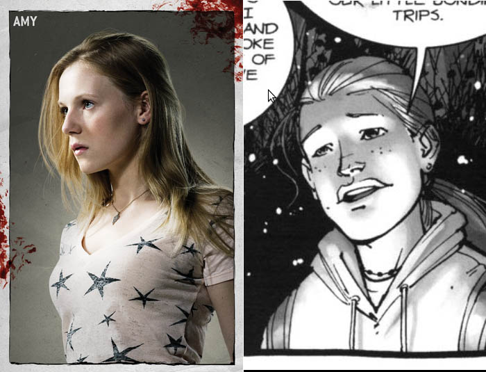 QROL\beta: Comparativa personajes 'The Walking Dead'