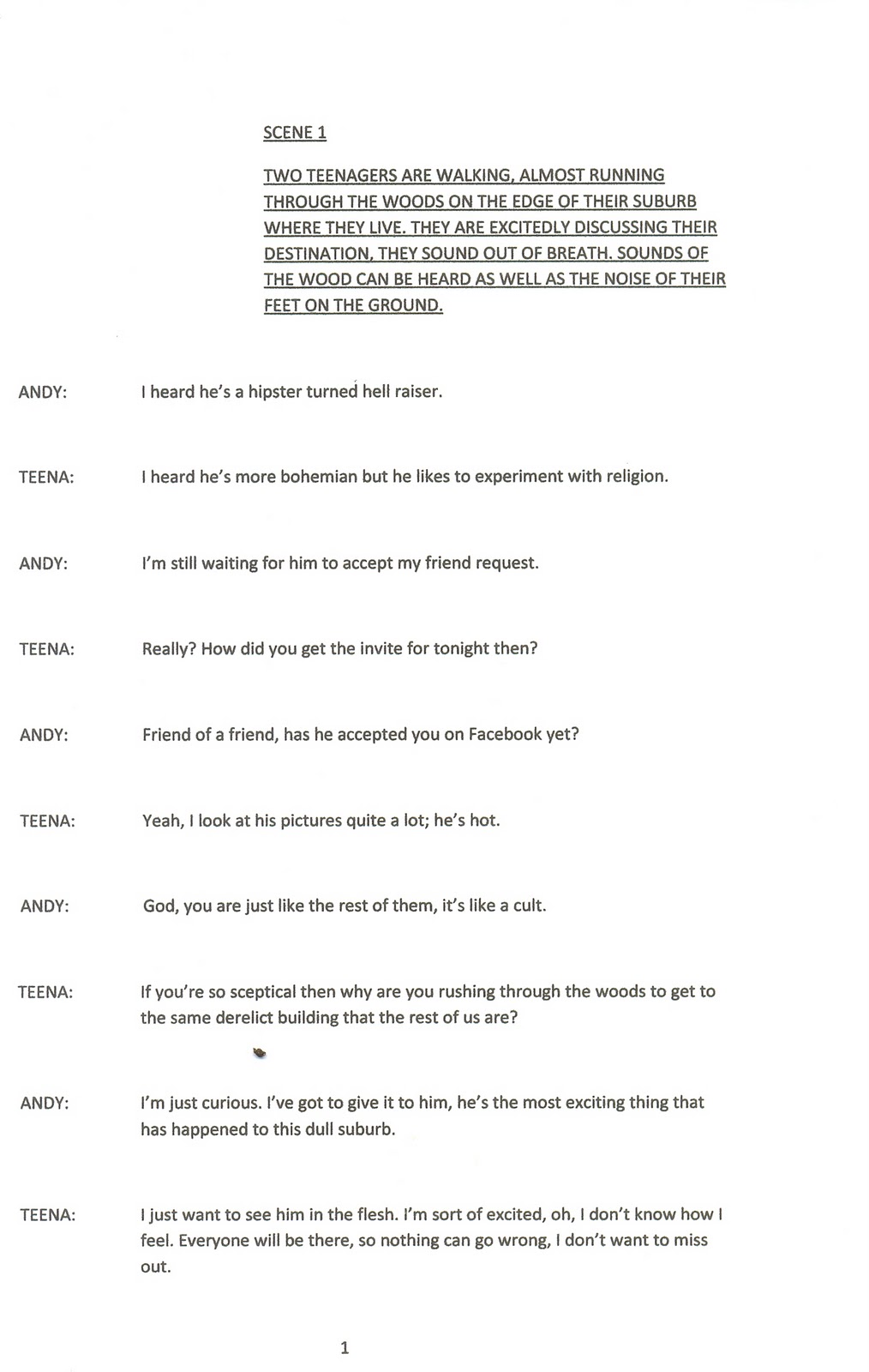 Jack's Radio Drama Production Log A2 MEDIA: RADIO DRAMA - Script ...