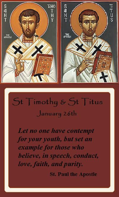 Hilltop Farm: Feast Day: St. Timothy and St. Titus