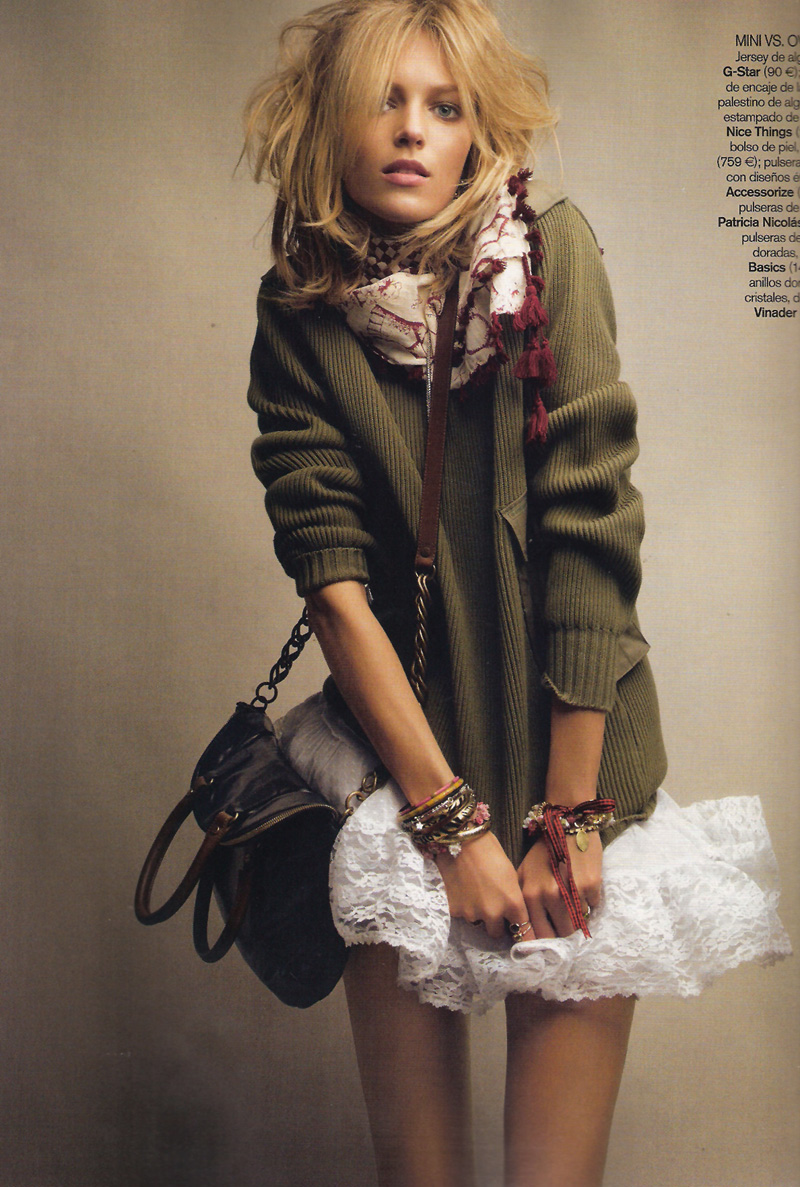 Anja Rubik rocks out for Vogue Spain March 2010 – Emily Jane Johnston