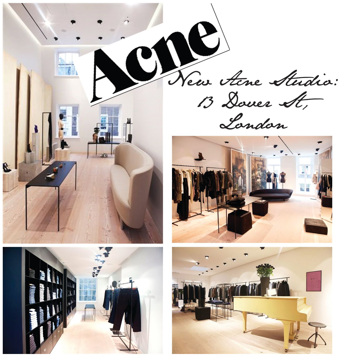 Acne store finally comes to London's Dover Street - Emily Jane Johnston