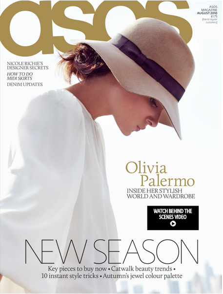 Olivia Palermo Covers ASOS Magazine Autumn 2010 - Emily Jane Johnston