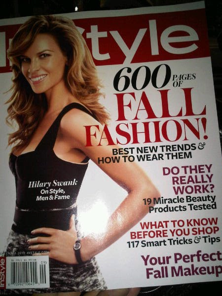 HIlary Swank covers Instyle September 2010 in Louis Vuitton - Emily ...