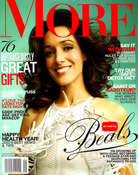 Jennifer Beals covers More Magazine January 2011 - Emily Jane Johnston