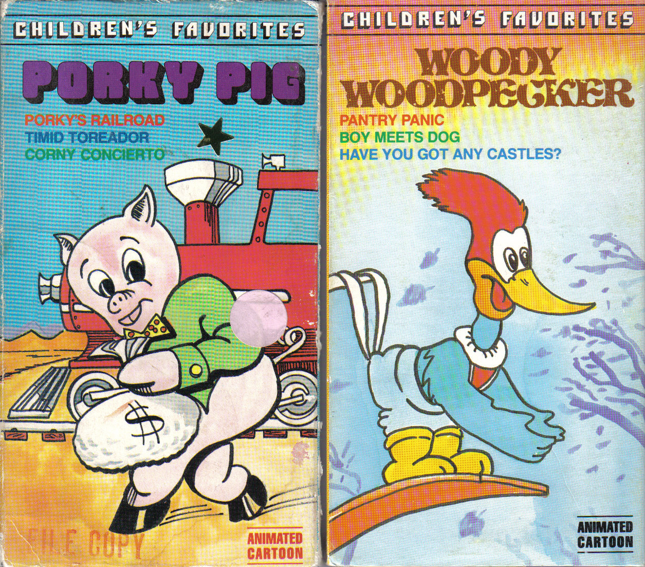 RAZORWIRE PICTURES: Worst Cartoon VHS covers