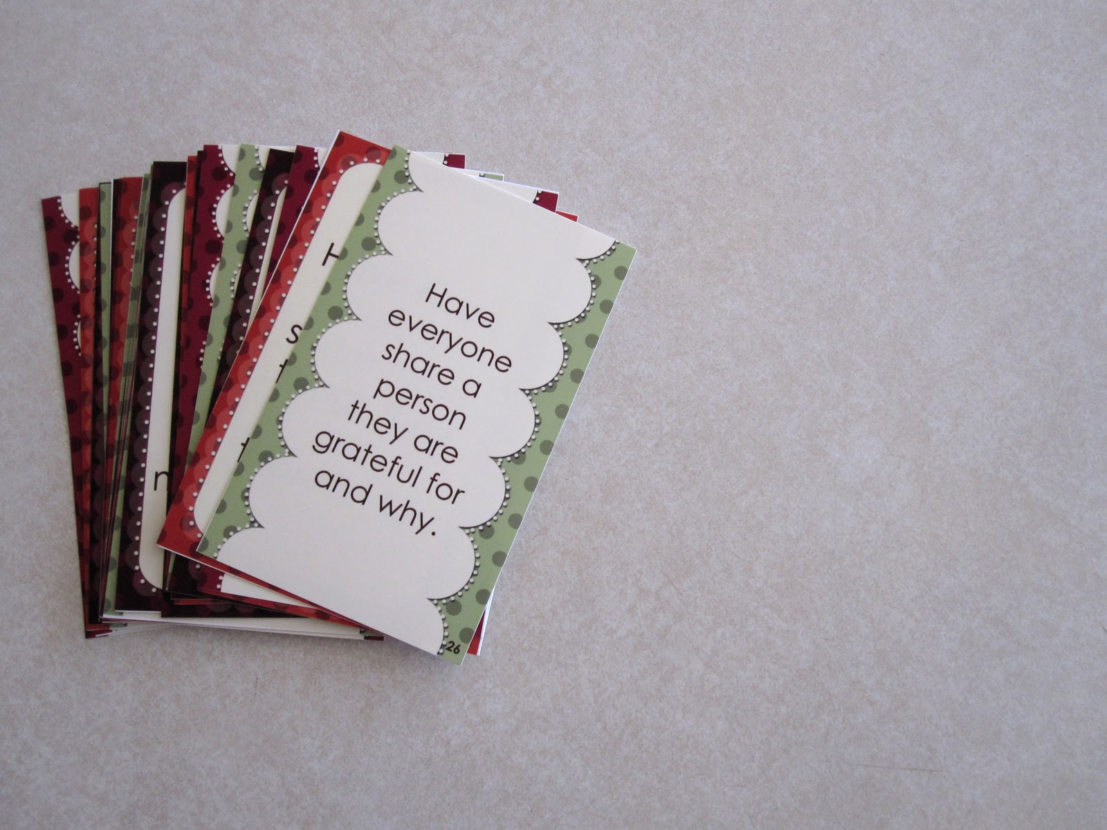 Everyday Celebrations: Give Thanks Countdown Cards