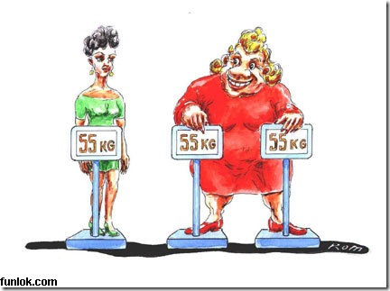 Funny Collection: English Cartoon: Same weight!!