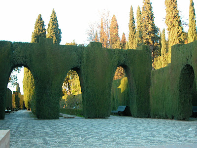 Fotografía para inexpertos: Setos de ciprés en El Generalife