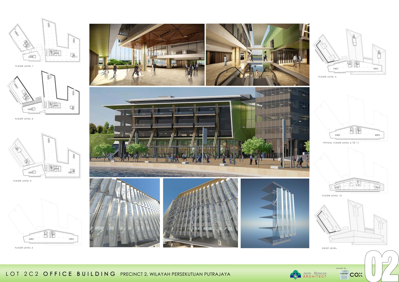 Jafri Merican Architect: 2C2 Green Office Building, Putrajaya