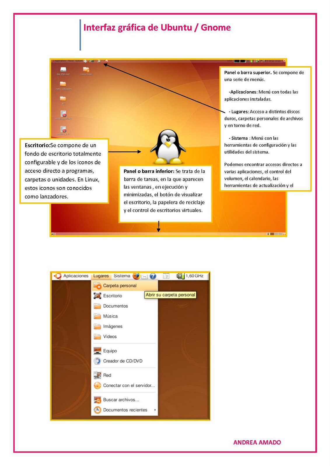 Andrea: Interfaz gráfica de Ubuntu